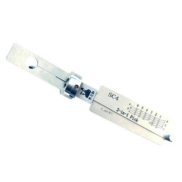 LockSmithbro SC4 6-Pin Schlage Keyway Tool 2-in-1 Pick & Decoder